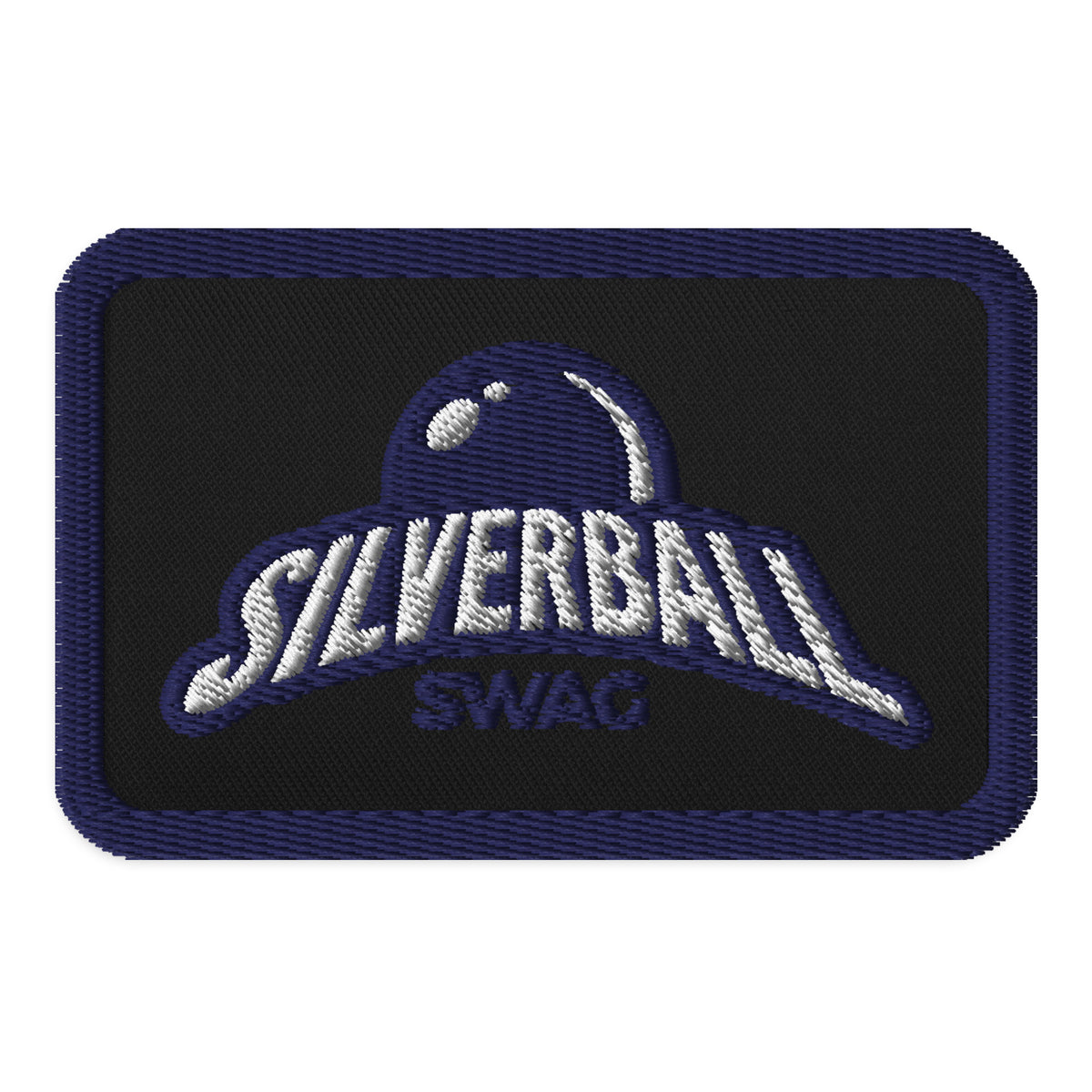 Silverball Swag - Embroidered Rectangle Patch (multiple colors availab