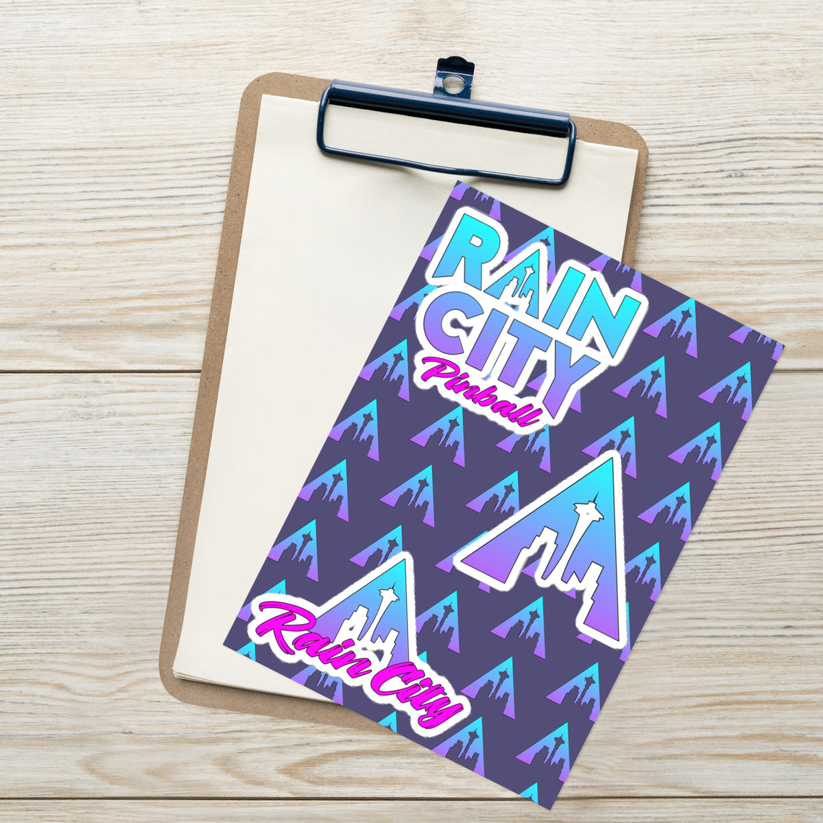 Rain City Pinball - Sticker sheet – Silverball Swag